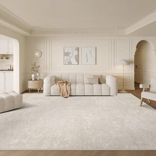 No-clean and erasable cream style solid color carpet - Bed Bath ...