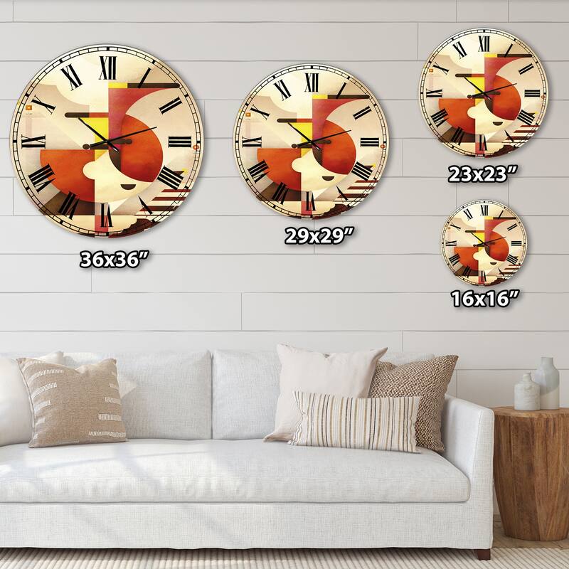 Designart 'All That Jazz' Large Mid-Century Wall Clock - Overstock ...