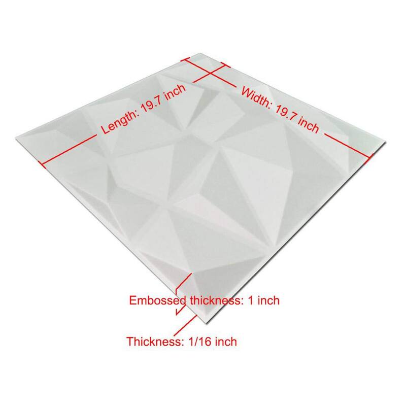 Art3d 3D Wall Panels PVC Diamond Design (32 Sq.Ft) - On Sale ...