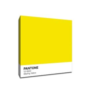 Blazing Yellow - Pantone - 9x9 Gallery Wrapped Canvas Wall Art - Bed ...