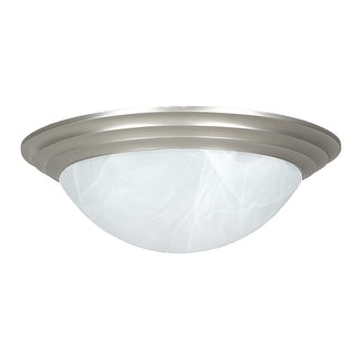 Sunset Lighting Three Light Flush Mount Ceiling Light - Dimmable ...
