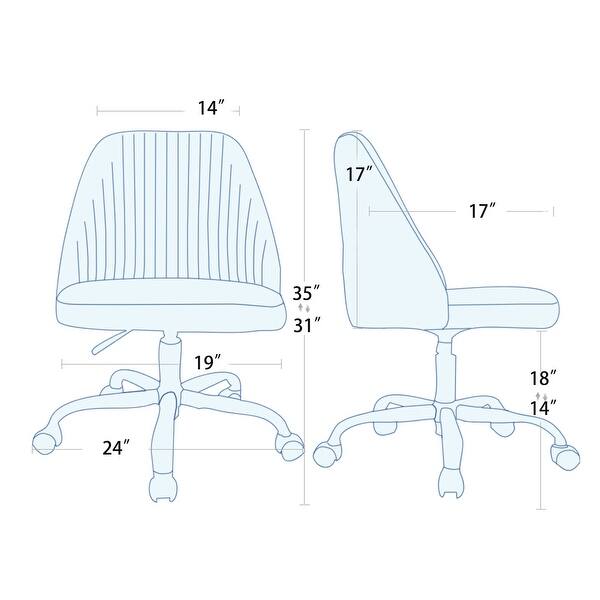 Home Office Chairs Ergonomic Desk Chair Height Adjustable Computer ...