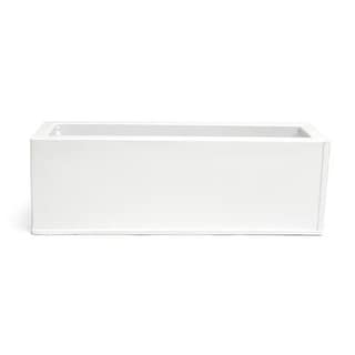 White Rectangular Metal Planter - Bed Bath & Beyond - 36881949