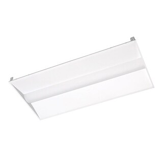 2x4 FT Center Basket LED Troffer Panel Light, Selectable Wattage and ...