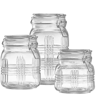 Style Setter Portland Square Canister Set of 3 - Bed Bath & Beyond ...