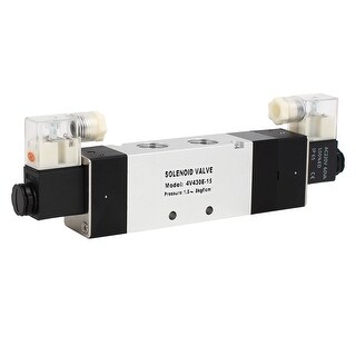 AC 220V 3 Position 5 Way Neutral Pneumatic Air Control Solenoid Valve ...