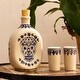 NOVICA Artisan Handblown Ceramic Tequila Decanter Beige Talavera Style ...