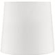 Metal Touch Table Lamp with White Linen Empire Shade - 10” x 10” x 17. ...
