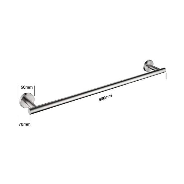 6 Piece Wall Mount Stainless Steel Bathroom Towel Rack Set - Bed Bath ...