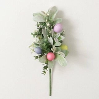 Sullivans Artificial 18" Egg Foliage Pick, Multicolor - 18 - Bed Bath ...