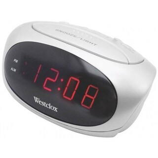 Westclox 70044B LED Alarm Clock, White - Bed Bath & Beyond - 24750305