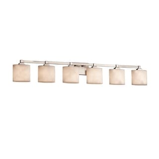 Justice Design Clouds Regency 6-light Brushed Nickel Bath Bar, Clouds ...