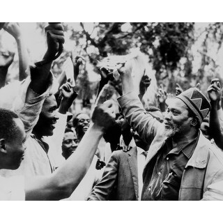 Jomo Kenyatta During Victory Celebrations Following General Elections ...