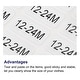 12-24 Month Clothes Size Sticker Label Clothing Size Label, 2 Sheet ...
