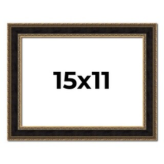 15x11 Frame Gold Antique Vintage Sold Wood Picture Frame | 1.75 Inch ...