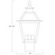Norwell Lighting Lexington 3 Light 25" Tall Outdoor Post Light with ...