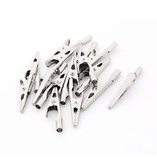 15 Pcs Silver Tone Alligator Clips With Teeth Aligator Hair Bows Metal ...