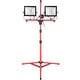 Outdoor Work Light with Adjustable Tripod Stand,10000 Lumen Dual-head ...