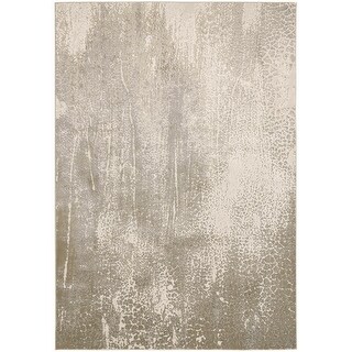 12' X 18' Ivory Gray And Gold Abstract Area Rug - 3'6" - Bed Bath ...