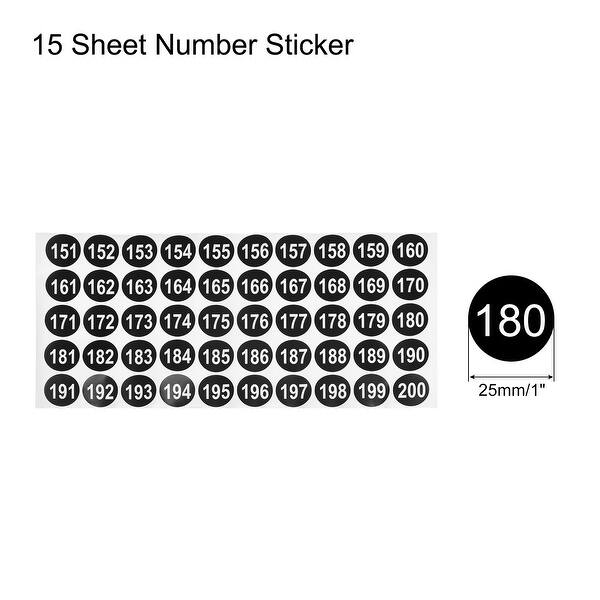 Number Stickers, Number Label, Self Adhesive Marked Sticker for ...