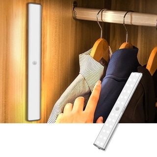 LEPOTEC 10Inch 24LED Cool Wireless Under Cabinet Light 1Set - Silver ...