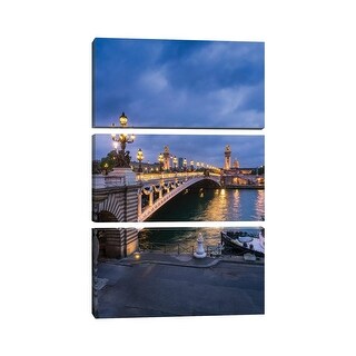 iCanvas "Pont Alexandre III In Paris, France" by Jan Becke 3-Piece Wall ...