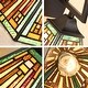 Mission Tiffany-Style 1-Light Black Finish Wall Sconce 6" Shade - Bed ...