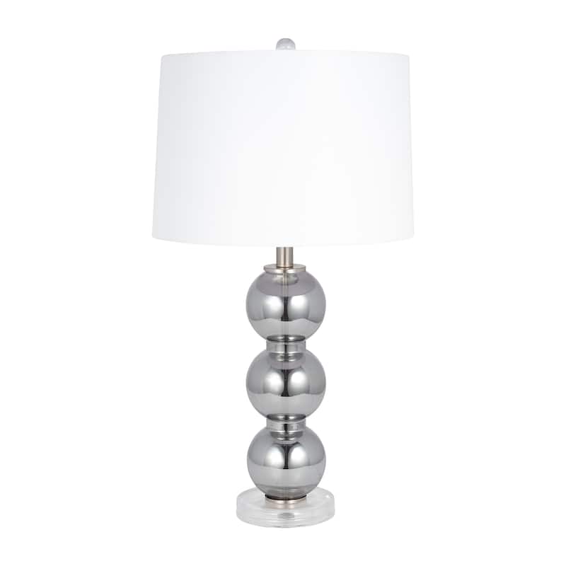 Sagebrook Home Modern Glass Orbs Table Lamp, Smoke Color, Metal Base ...