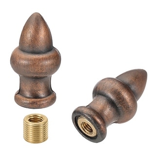 36 x 20mm Lamp Finials Caps Knob, 2 Set Lamp Shade Decoration - Bed ...