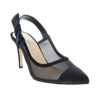 Ventutto Black Mesh Slingback Heels- for womens - Bed Bath & Beyond ...