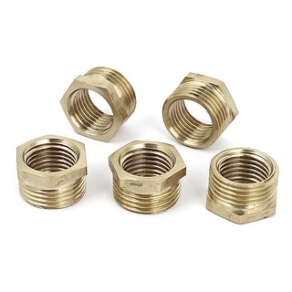 3/8BSP Male x 1/4BSP Female Thread Brass Reducer Hex Bushing Pipe ...