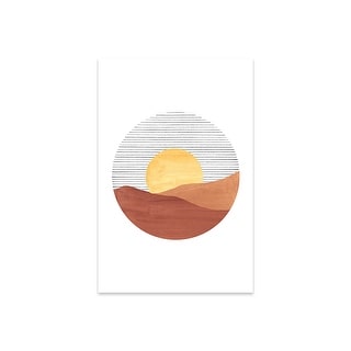 Abstract Sunset Print On Acrylic Glass by Whales Way - Bed Bath ...