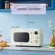 Retro Microwave with 9 Preset Programs, Fast Multi-stage Cooking ...