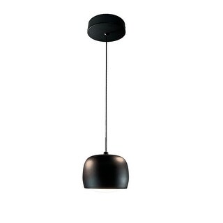 Onyx Collection Integrated LED Pendant, Black - Medium - Bed Bath ...