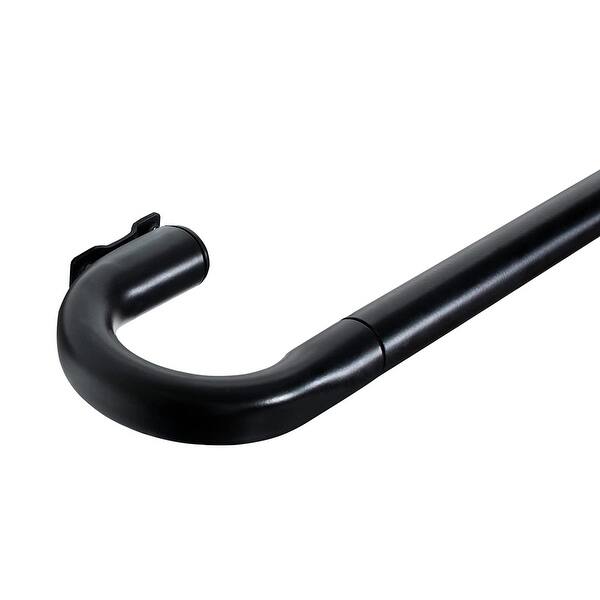 Deco Window Extendable Blackout Curved Wrap Curtain Rod for Door and ...