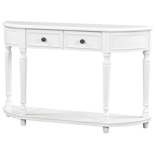 white round console table