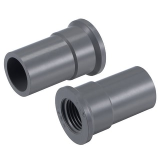 PVC Water Pipe Connectors Female Thread Straight Tube Fitting Adapter ...