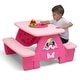 Minnie Mouse Picnic Table with Block Baseplate & Cupholders - Bed Bath ...