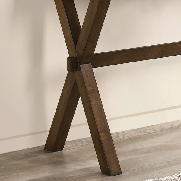 Mav Transitional Walnut 47-inch Solid Wood Sofa Table by Furniture of ...