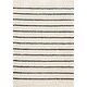 Soft Shag Cream Black Straight Lines Area Rug - Bed Bath & Beyond ...