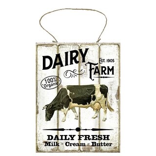 Dairy Farm Handmade Wood Sign 7" x 9.5" - Bed Bath & Beyond - 35479443