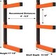 3-Level Wall Mount Heavy Duty Lumber Rack, 330 LB Capacity Lumber ...