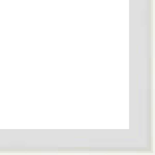 Canvas Floater Frame Moulding (Wood) - Contemporary White Finish - 1 ...