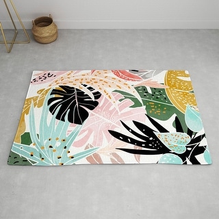 Deny Designs Tropical Leaf Area Rug - Bed Bath & Beyond - 32750786