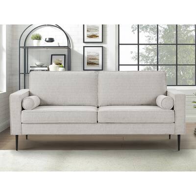 Mid-century Modern Upholstered Chesterfield Tufted Fabric Sofa Couch ...