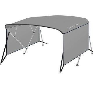 4 Bow Bimini Tops for Boat Cover with 1" Aluminum Alloy Frame,Includes ...