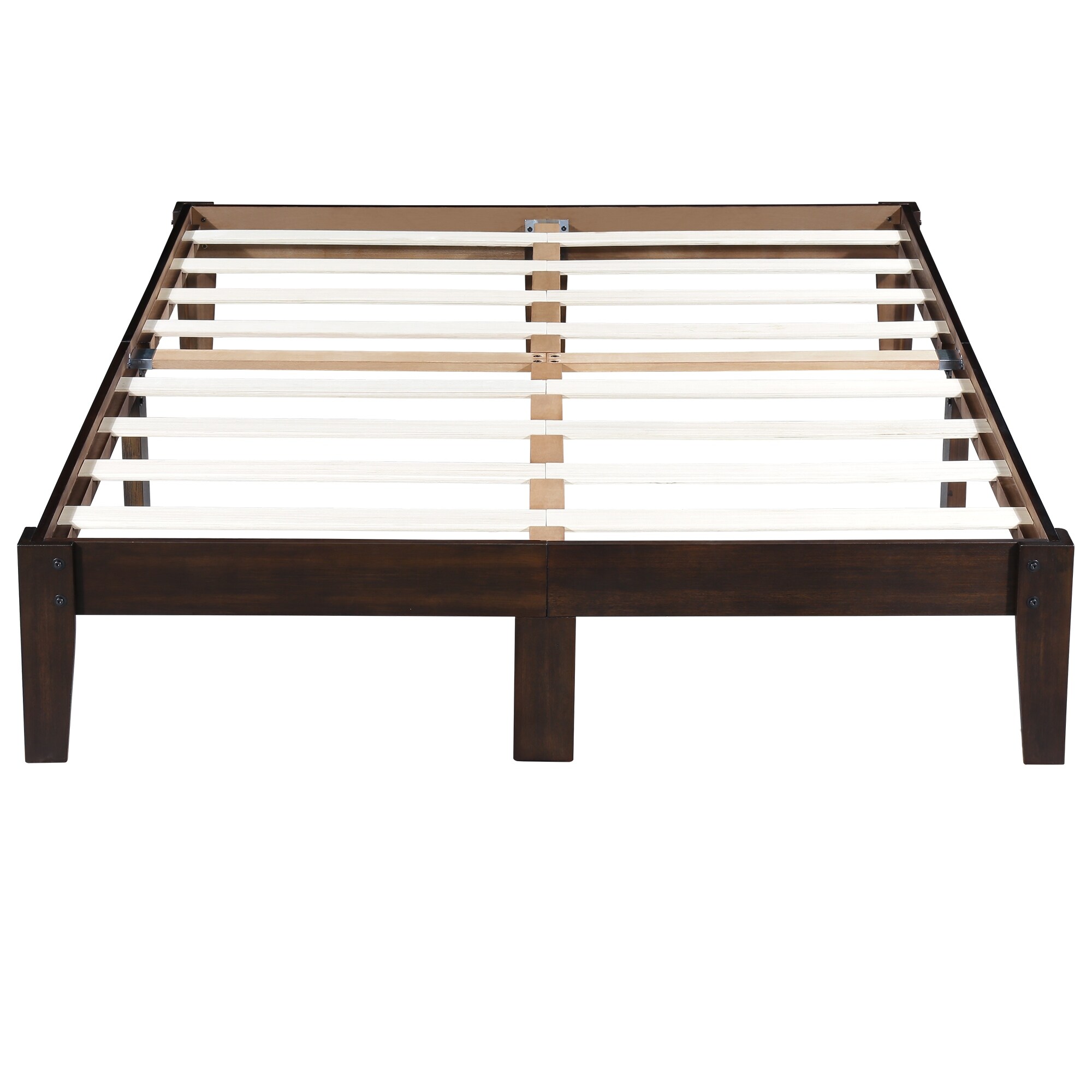 Sleeplanner 14 in. Queen Solid Wood Platform Bed Frame