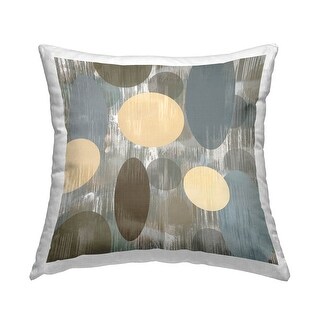 Stupell Circle Pattern Layered Shapes Printed Throw Pillow Design by ...