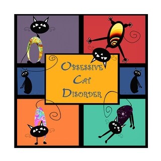 Fractalicious 'Obsessive Cat Disorder' Canvas Art - Bed Bath & Beyond ...