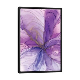 iCanvas "Purple Flower" by Monet & Manet Art Studio Framed Canvas Print ...